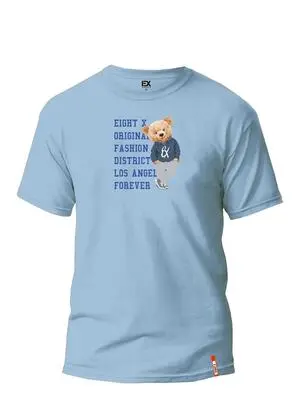 EIGHT X Bear Origins Graphic T-shirt - Blue
