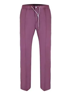 DAVID WEJ Kingston Linen Blend Trousers - Pink