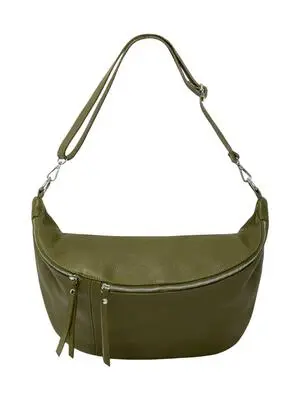 BETSY & FLOSS Emilia Large Crossbody Waist Bag - Green