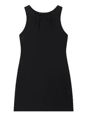 CONQUISTA Lace Detail Mini Dress - Black