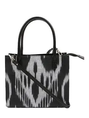 SJW BAGS LONDON Norfolk Ikat Tote Bag - Black