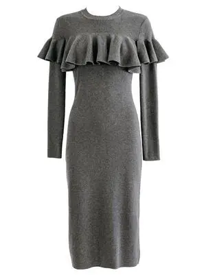 ZENZEE Cotton Jersey Ruffle Dress