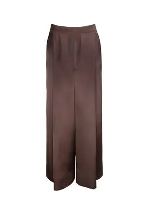 SASHA LA MER Pleated Patricia Pants - Brown