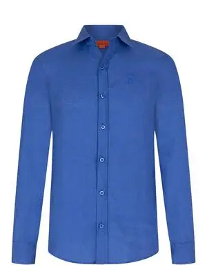 MAISON TANGERINE Linen Shirt - Blue
