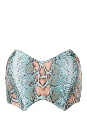 SIREN SWIMWEAR Mermaid Corset In Snake