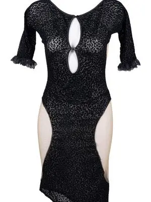 LES JUPONS DE TESS Brushed Asymmetric Dress - Black