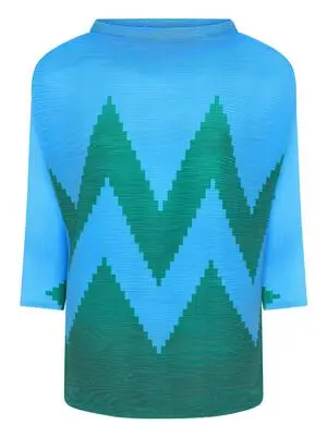 BEATRICE VON TRESCKOW Zig Zag Print Jumper - Blue