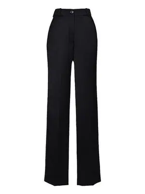 ANSE VICTORIN Sylvie Cotton Wool Pants - Black