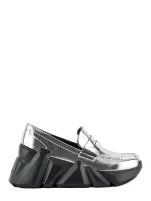 United Nude Space Kick Loafer - Silver/black