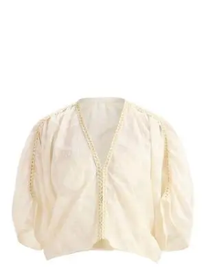 GLAM ON YOU Soraya Embroidered Top