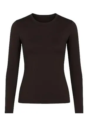 CONQUISTA Long Sleeve Jersey Top - Brown