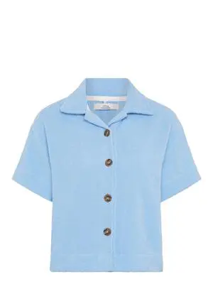 LITTLE MARINER Coastal Terry Shirt - Blue