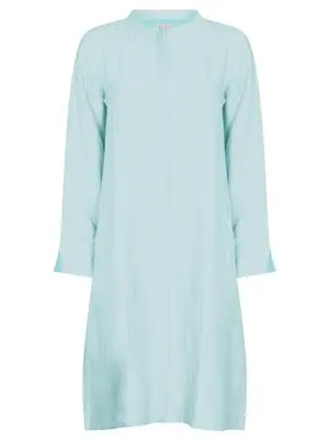 NOLOGO-CHIC Linen Coat Dress - Blue