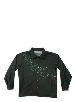 ZASTASTUDIO Color Palette Raw Denim Jacket - Green