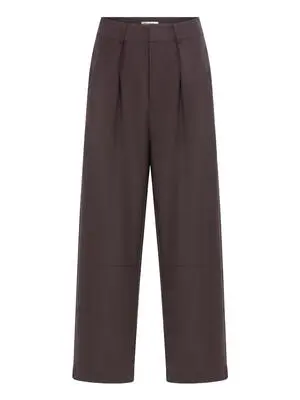 THISISU COLLECTION Tailored Balloon Trousers Brown