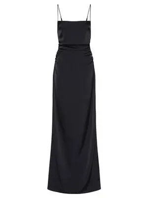 STUDIO LEXI Venus Heavyweight Recycled Satin Dress - Black