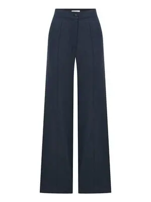 NAZLI CEREN Millie Linen Trousers - Blue