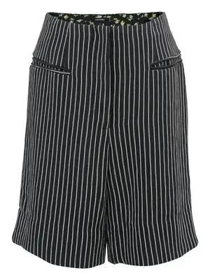 SMART AND JOY Striped Straight Leg Shorts