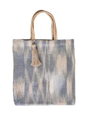 KORISSA Nadi Jute Tote Bag - Blue