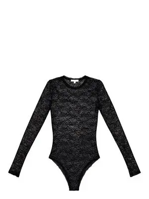 JUNIE Bodysuit & Tights Lace - Black