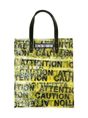 SIMEON FARRAR Caution Pvc Tote - Yellow