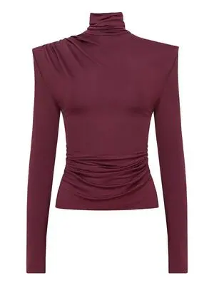 MANDRAGORA Draped Fitted Turtleneck