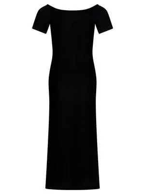 THISISU COLLECTION Maxi Dress With Off-the-shoulder Neckline - Black