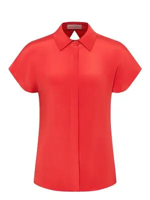 EMMA WALLACE Fleur Silk Blouse - Red