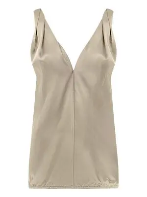 THE SUMMER EDIT Silk Twist Strap Camisole - Gold