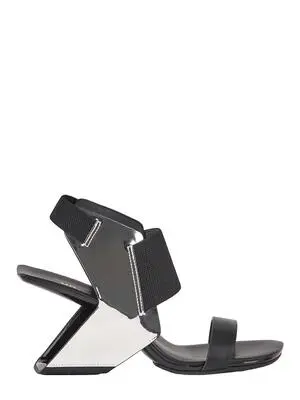 United Nude Loop Reiki Hi Heel Sandals - Black/silver
