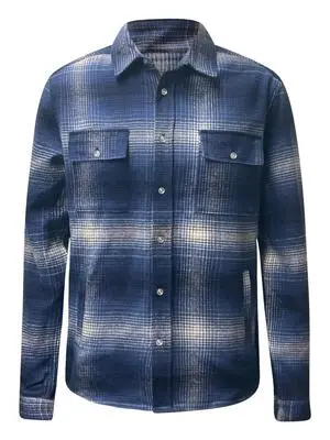 VUSTRA Blue / White Tahoe Overshirt - Blue/white