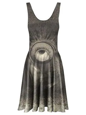 ALOHA FROM DEER Printed Circle Dress - Grey