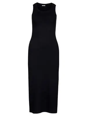 OH!ZUZA NIGHT&DAY Long Ribbed Sleeveless Dress - Black