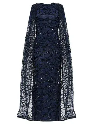 NUR KARAATA Imperial Gala Gown - Blue