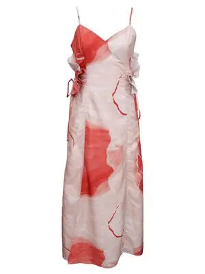 SHINARAA Printed Silk And Hemp Maxi Dress