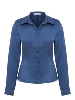 MAAN ISTANBUL Slim Fit Satin Shirt
