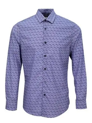 LORDS OF HARLECH Nigel Floral Peace Shirt Lavender - Purple