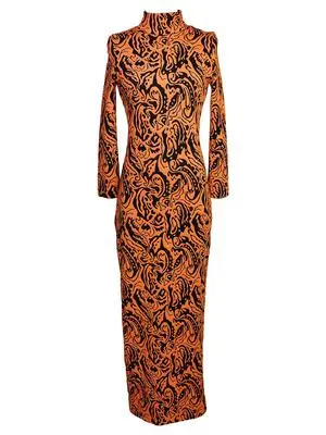 JENNAFER GRACE Catroux Heatwave Maxi Dress - Black/red