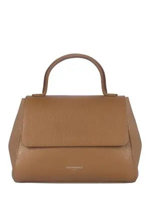 LE PARMENTIER Ladyfinger Top Handle Bag Brown