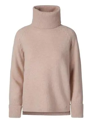 TIRILLM Chunky Turtleneck Pullover - Pink