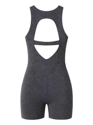 ALTRA VOLTA Ribbed Sculpt Open Back Jumpsuit - Grey
