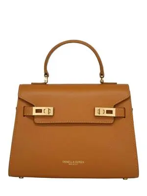 ORNELLA GORZA Capri Handheld Bag - Brown