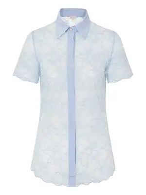 SOPHIE CAMERON DAVIES Sky Lace Shirt - Blue