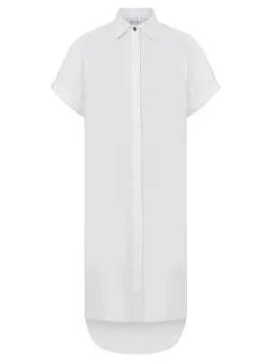 FOU PARIS Faye Shirt Dress - White