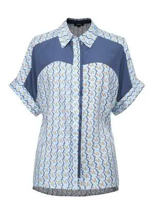 SMART AND JOY Geometric Print Shirt - Blue