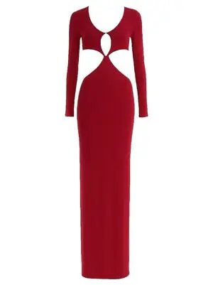 MAISON DE GALA Linda Midi Dress - Red