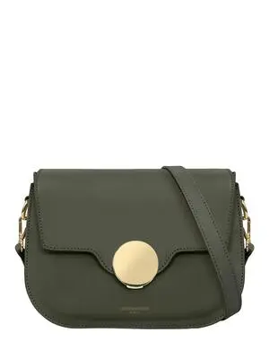 LE PARMENTIER San Pedro Leather Shoulder Bag - Green