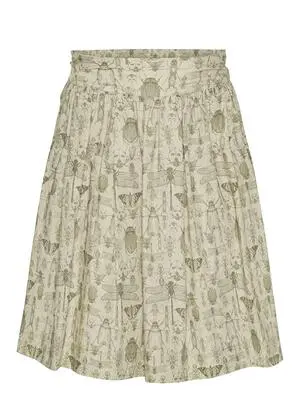 GROBUND Svala Skirt With Beetle Print - Green
