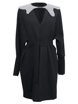 LAURA DAILI Baroque Shadow Dress With Detachable Collar