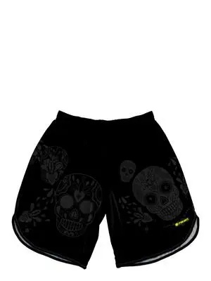 FISHIRT Printed Swim Shorts - Black